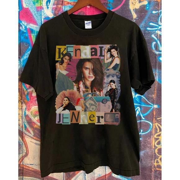 Tops | Kendall Jenner Unisex Black Tshirt | Poshmark